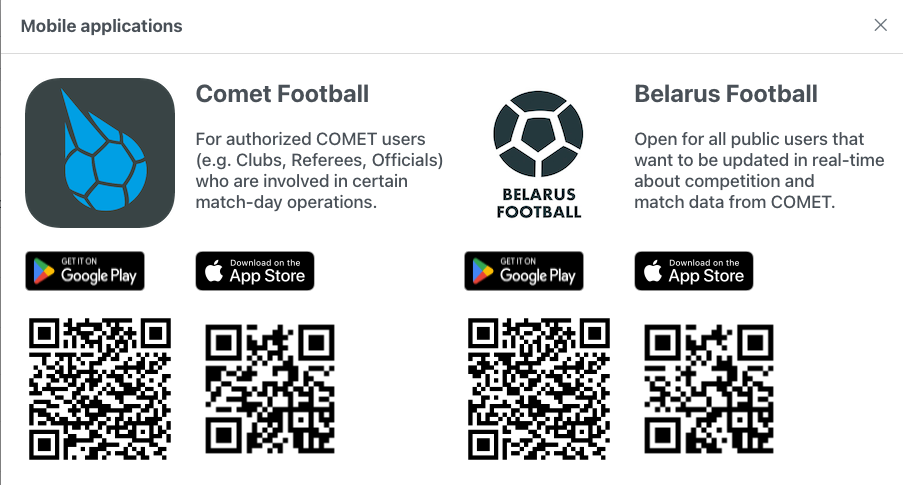 User Menu and Settings