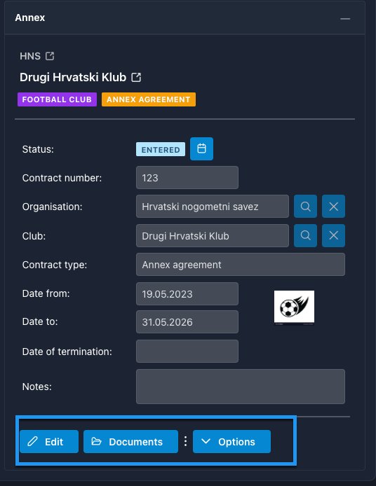 Add Annex to Contract