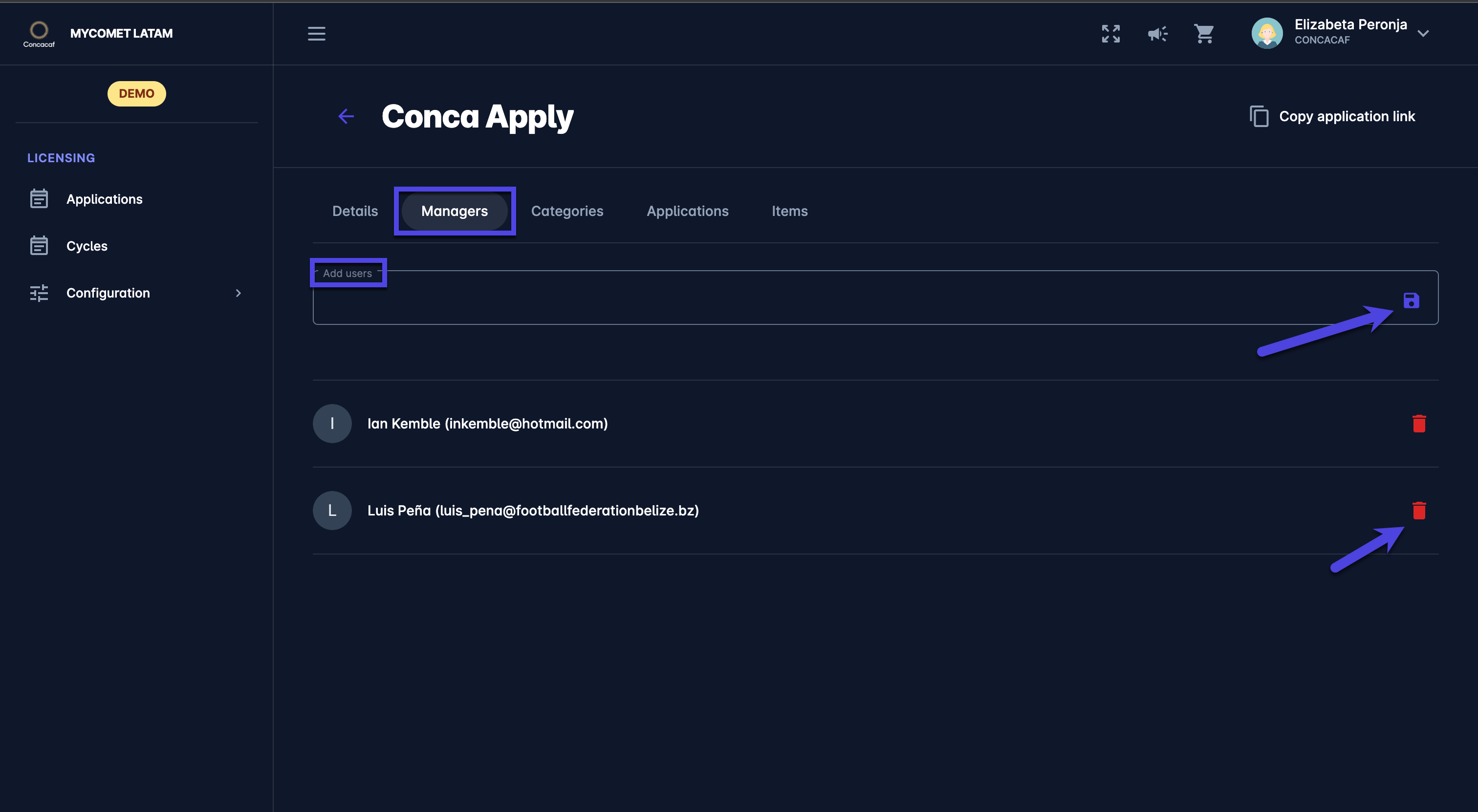 Licensing Cycle Tabs
